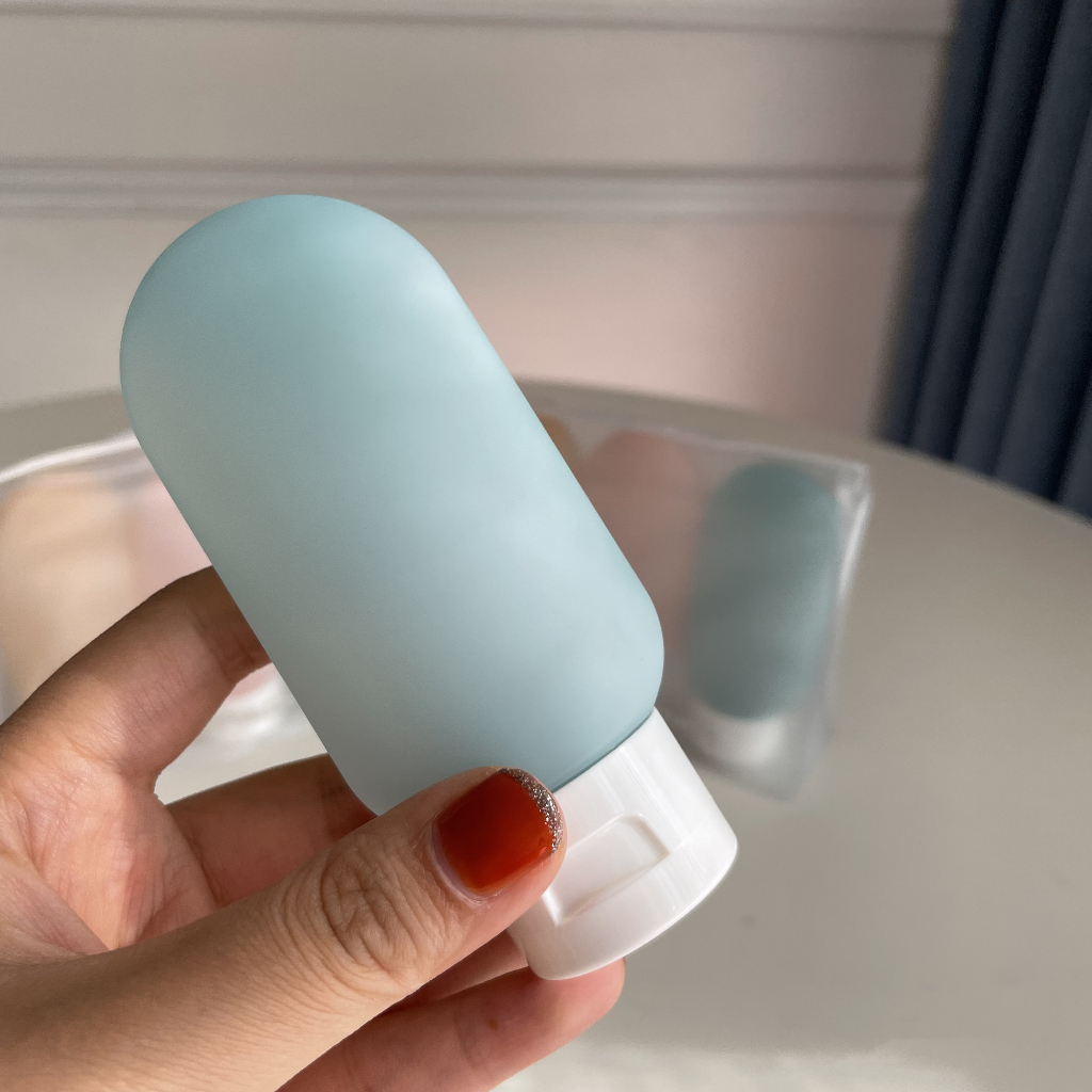 60ML Portable Silicone Travel Tubes Squeeze Cosmetic Containers Soft ...