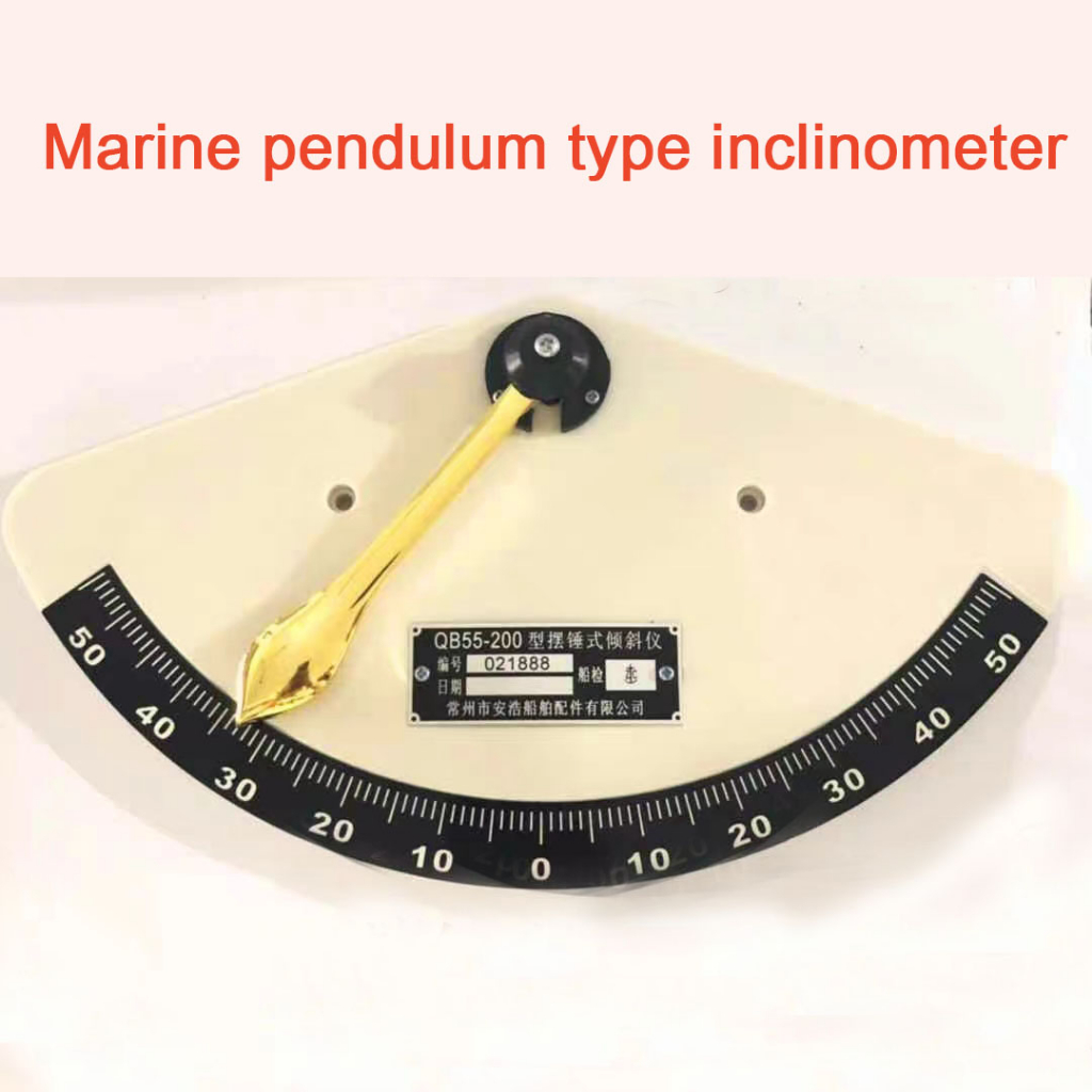 Marine plastic inclinometer 55 degree inclinometer for boat pendulum ...