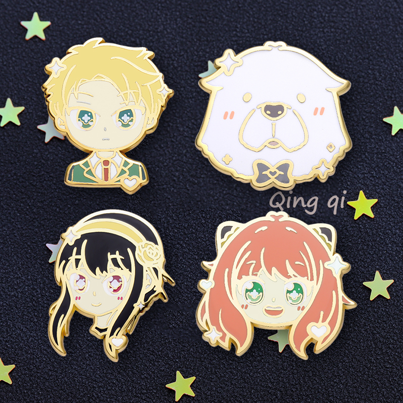 Anime SPY FAMILY Hard Enamel Pin Brooch Cute Anya Yor Loid Forger ...