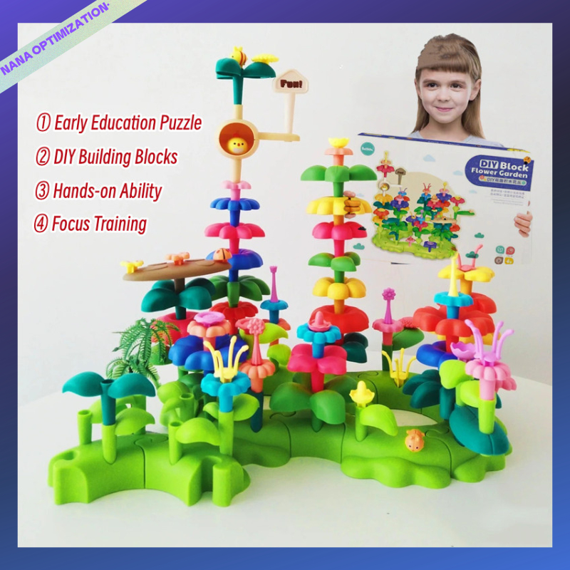 Children's versatile building block creative DIY puzzle puzzle assembly ...