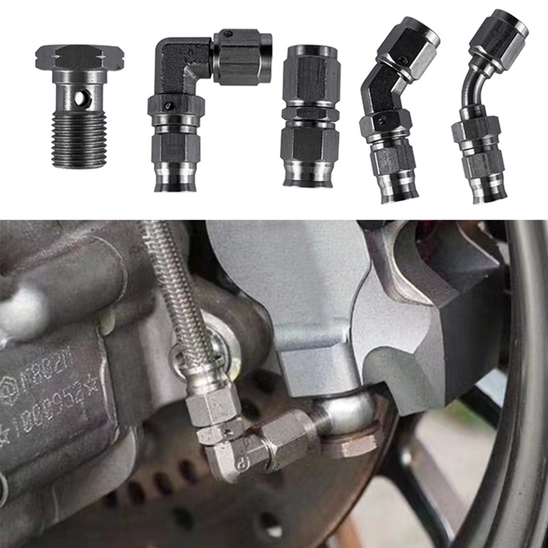 FUN 90/180 Degree Car Motorcycle Motor Bike Hydraulic Brake Hose ...
