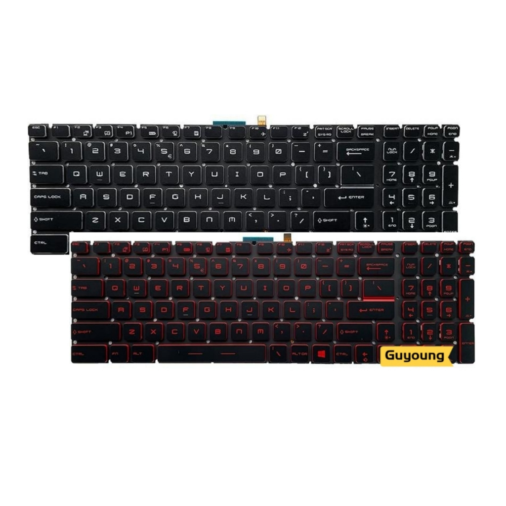 YJX US keyboard For MSI MS-16J9 16J2 16J3 16J4 16J5 16H4 16J6 MS-16JB ...