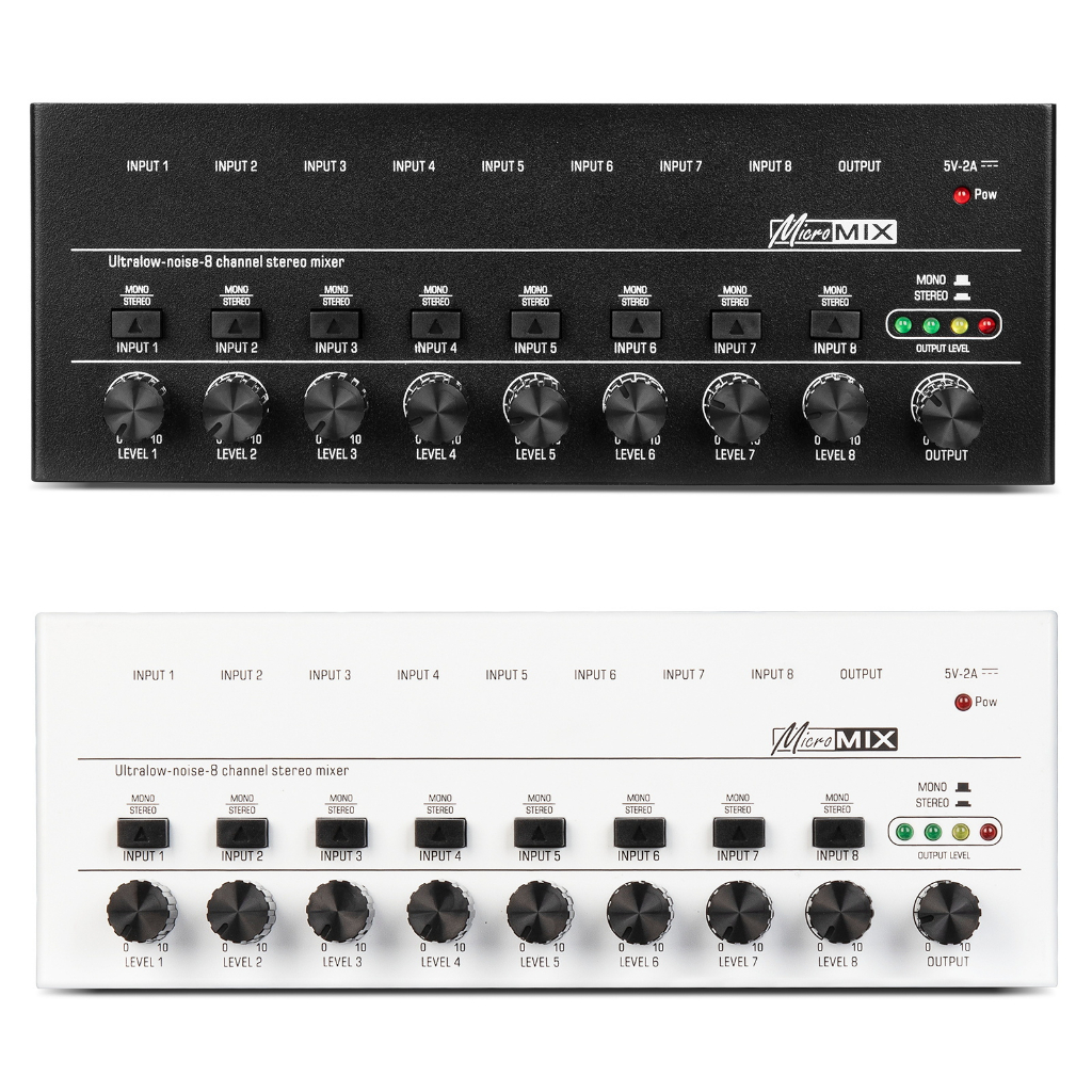6 8 Channels Sound Mixer Audio Mixer Mini Stereo Mixer Portable Ultra ...