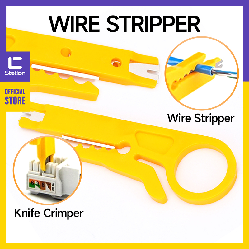 Mini Wire Stripper Knife Portable Crimper Pliers Cable Wire Stripper ...