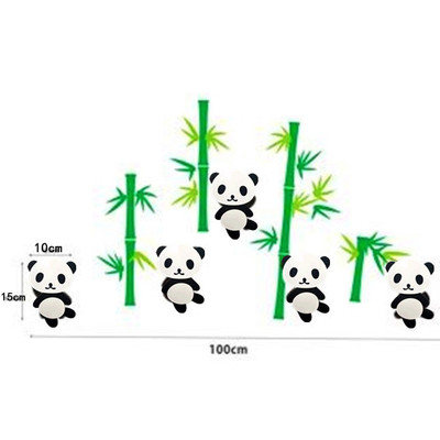 Panda Bamboo Foam Craft 3D Wall Decoration classroom blackboard notice ...
