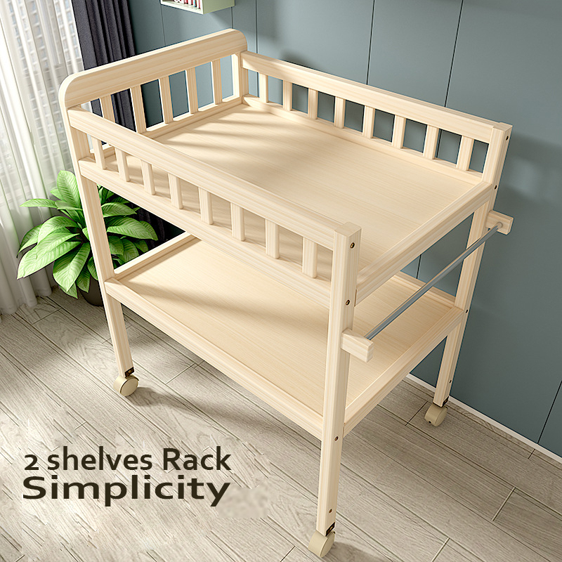 AVAIABLE IN STOCK Wooden Diaper Changing Table Nursery changer rack ...