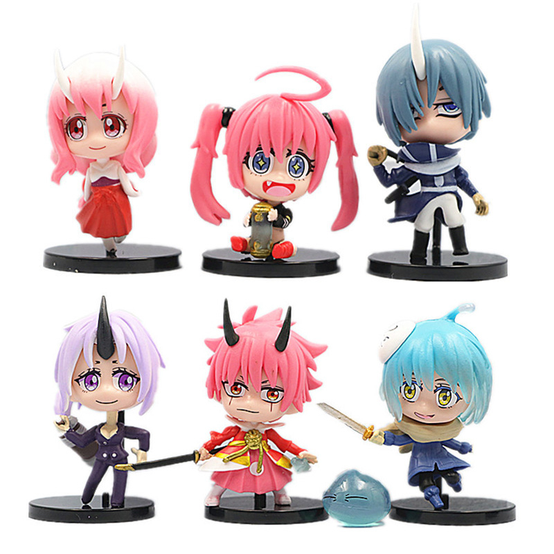 6pcs/kit Tensei Shitara Slime Datta Ken Action Figures Anime Rimuru ...