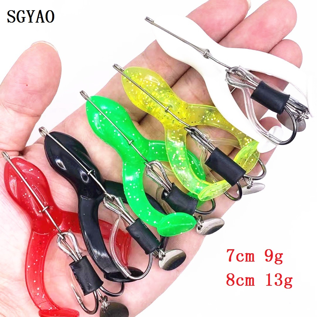 Umpan Katak 9g/13g Floating Soft Frog Fishing Lure With Double Sharp ...