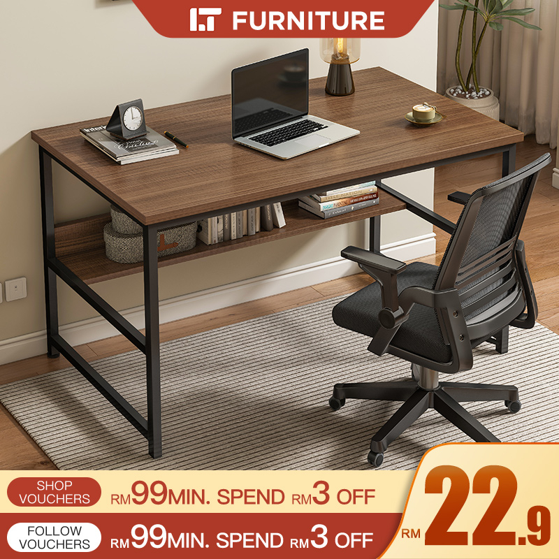 120CM Study Table Computer Table Home Office Table Meja Belajar Meja ...
