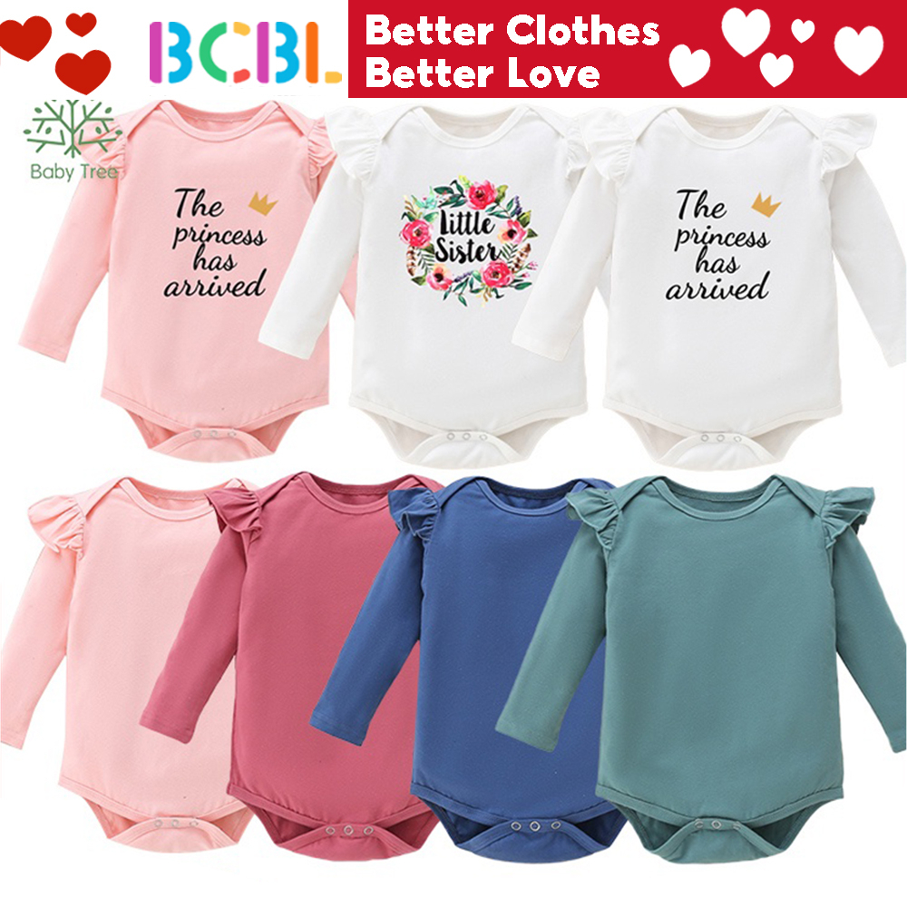Baby Romper Cotton Newborn Romper Long Sleeve Onesies for Baby Girl ...