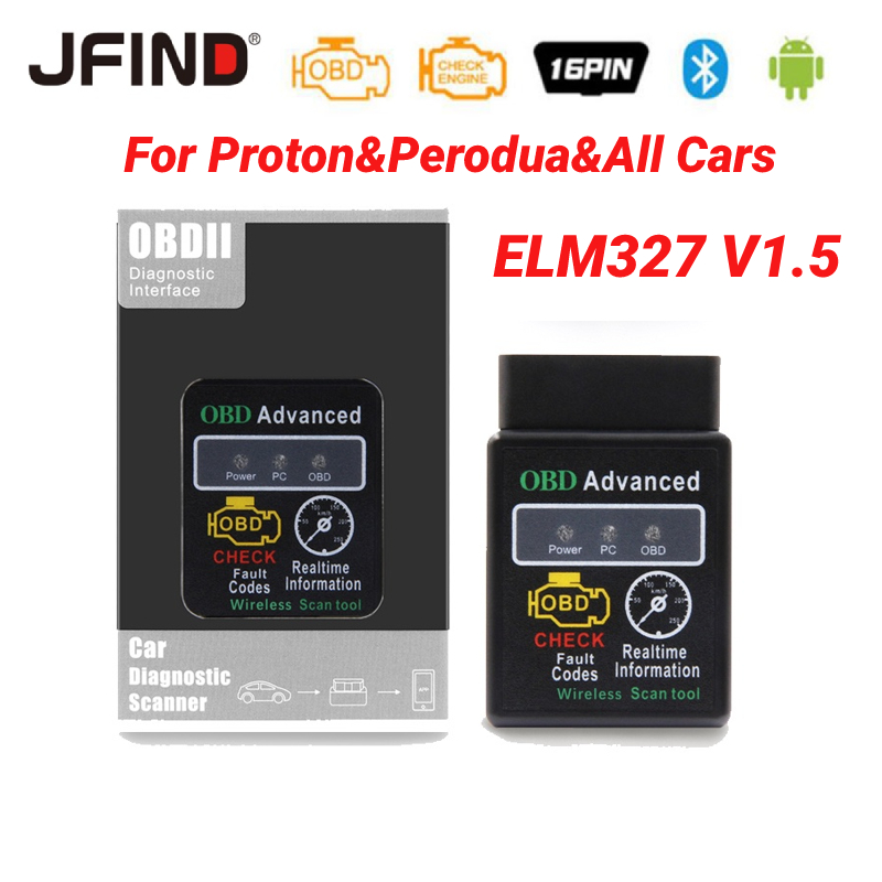 【Proton&Perodua&All Cars】ELM327 V1.5 Bluetooth 2.0 PIC18F25K80 ELM 327 ...
