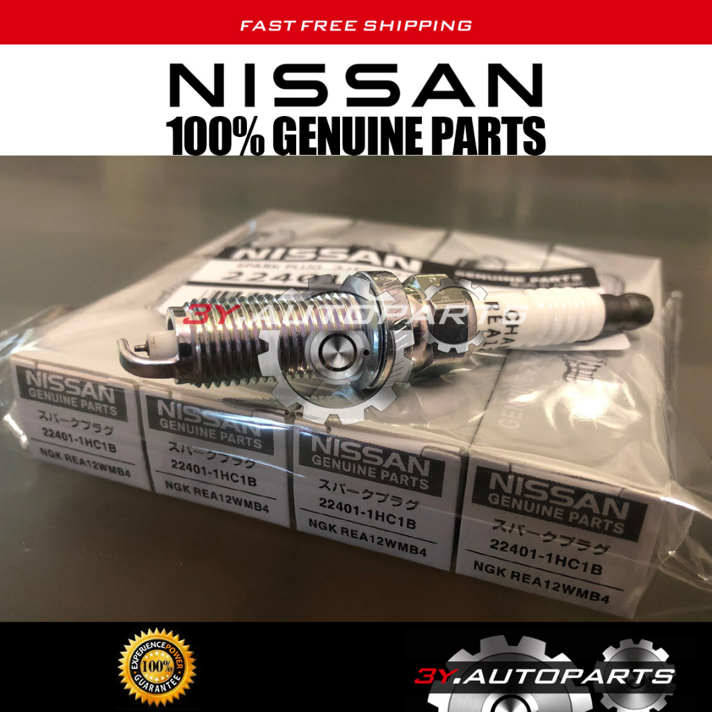 Original 22401-1HC1B NISSAN ALMERA Spark Plug Set (4pcs) REA12WMB4 ...