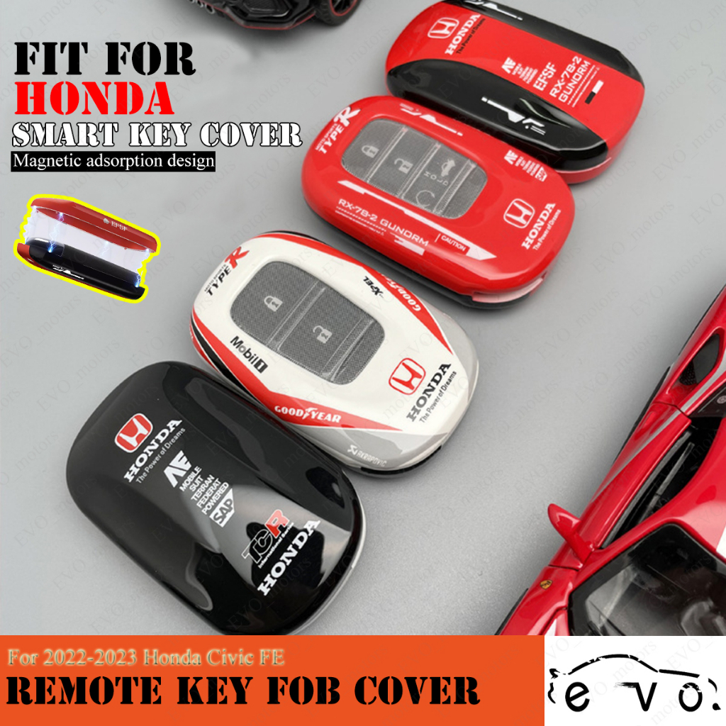 For Honda 2022-2023 Civic FE Smart Remote Key Fob Cover 2023 CRV HRV ...