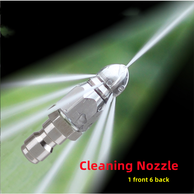 Sewer Pipe Dredging Stainless Steel High Pressure Nozzle 1/4 Quick Plug ...