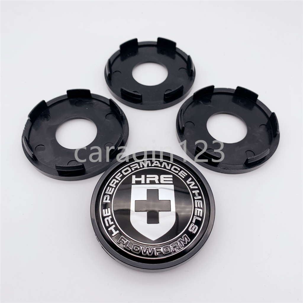 4PCS 63MM HRE Racing Car Wheel Center Hub Caps Car Emblem Badge Logo ...