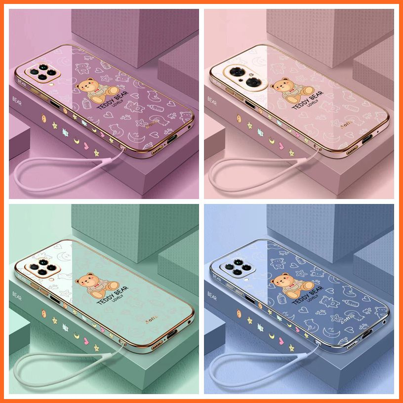 Casing Honor X9A X7A X8A X7 X8 5G X8 4G X6 5G X5 4G Casing Brown Bear ...