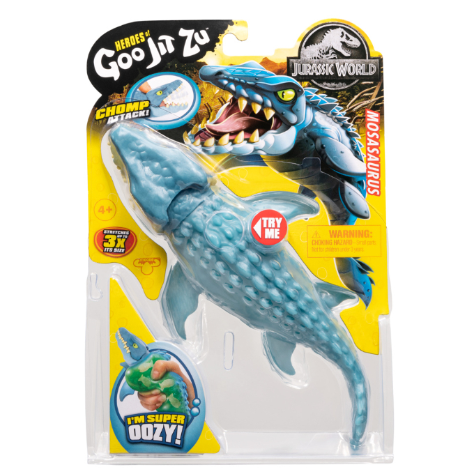 Heroes of Goo Jit Zu Jurassic World with Chomp Action, Stretches up to ...