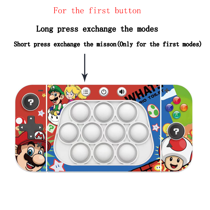 4 modes Bubble Pops Bouncing Simple Dimple Pop it Fidget Toys Finger ...