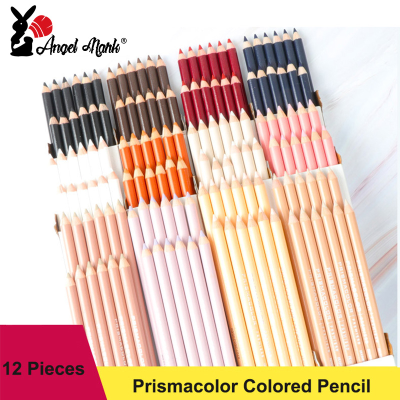 Angel Mark Oily Colored Pencils PRISMACOLOR 12pcs Set Sketch Colored ...