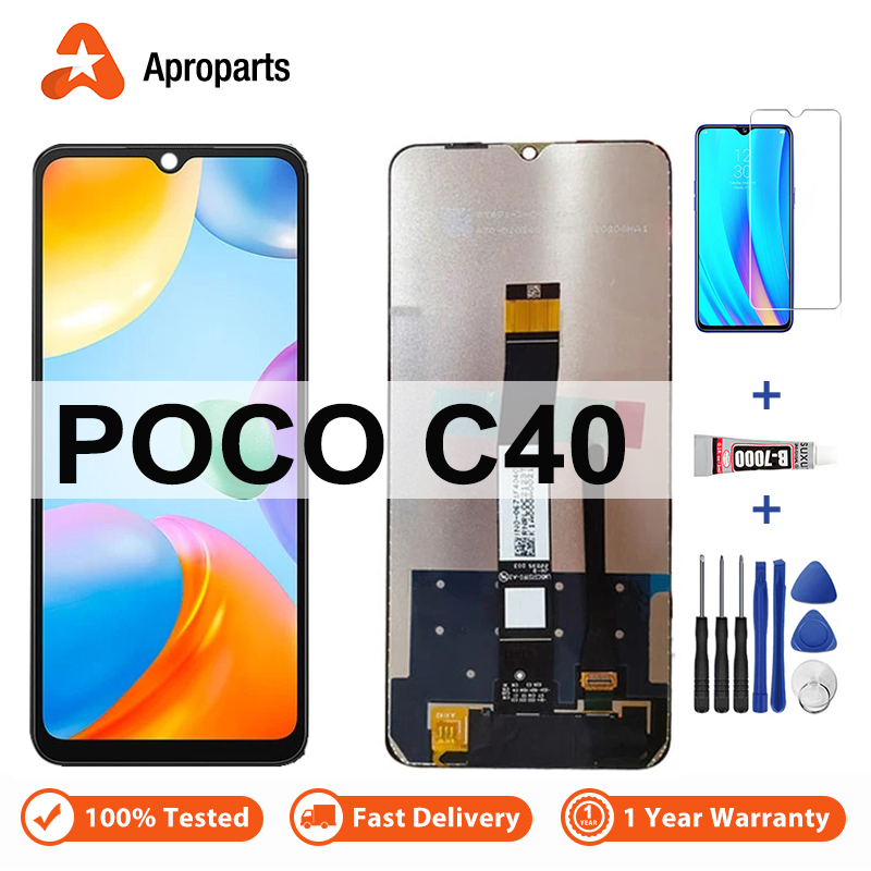 Original For Xiaomi POCO C40 220333QPG LCD Display Touch Screen ...