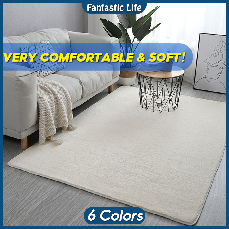 6 Colors Short pile carpet living room carpet solid color carpet ...