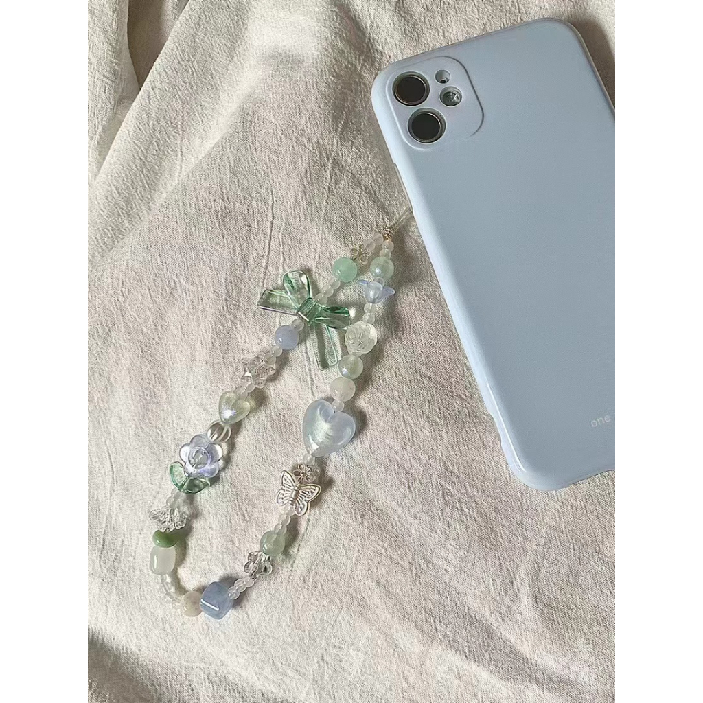 New Blue Green Mobile Phone Chain Summer Cute Fresh Original Design ...