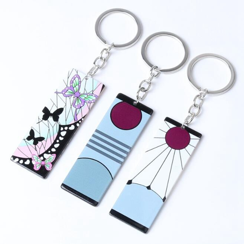 Special Demon Slayer Keychain Cartoon Acrylic Pendant Anime Demon ...