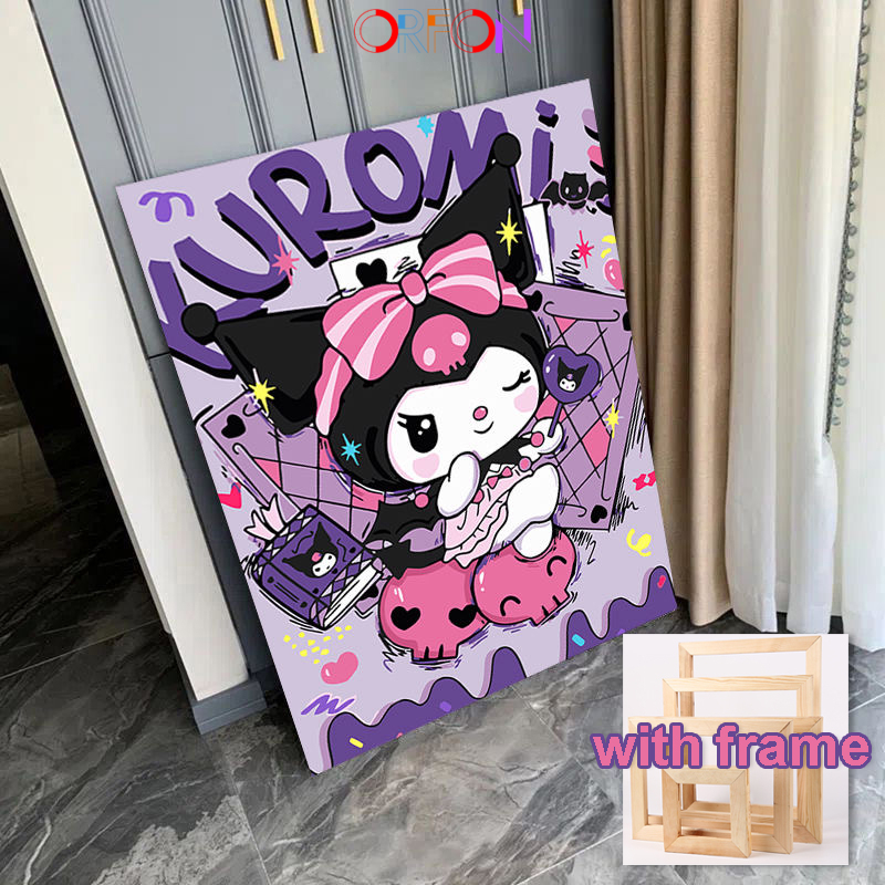 ORFON 30/40cm Digital Oil Paint By Numbers On Canvas Painting Wall ...