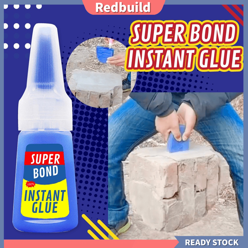 (redbuild) 20g Multi-purpose Strong Adhesive Super Bond Instant Glue ...