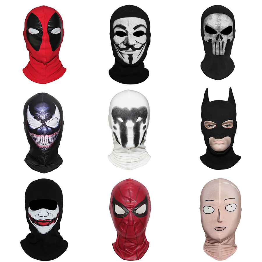 High-quality Deadpool Mask Head Balaclava Costume Superhero Spider-Man ...