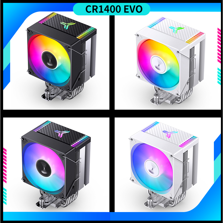 Jonsbo CR1400 EVO ARGB White Black Color CPU Air Cooler 4 Heat Pipes ...