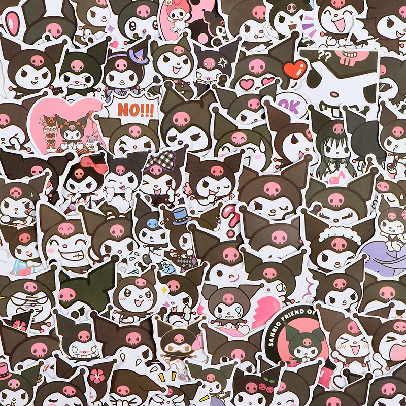 100pcs kuromi stickers waterproof stickers water bottle stickers guitar ...