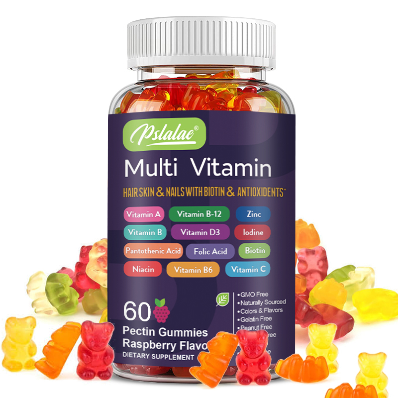 Multivitamin Gummies with 14 Essential Vitamins & Minerals, Gluten ...