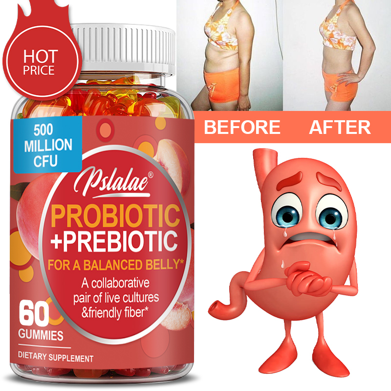 Probiotic + Prebiotic Gummies to Support a Healthy Digestive Tract and ...