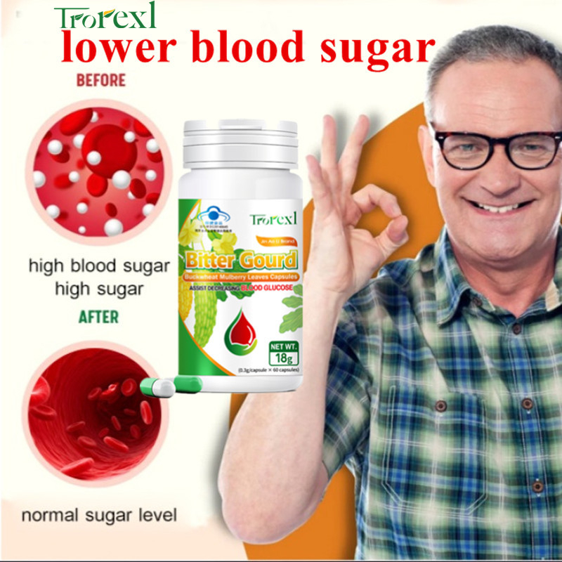 Trorexl 60 Caps Bitter Melon Capsule reduce blood sugar 18000mg Total ...