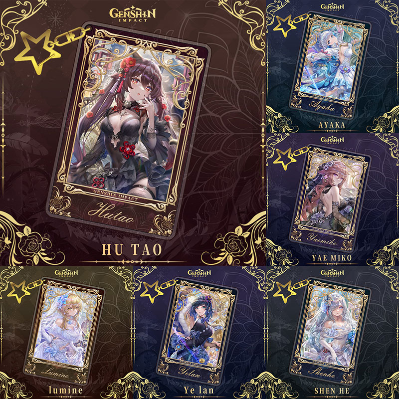 Genshin impact keychain Nahida yelan dress style acrylic sandwich ...