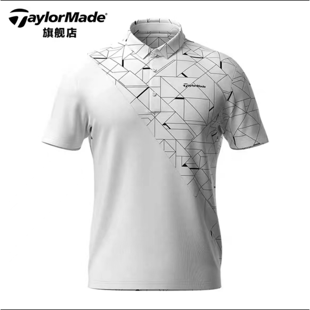 Taylormade 2023 Golf Men's Fashion Sports Golf Breathable Short-Sleeved ...