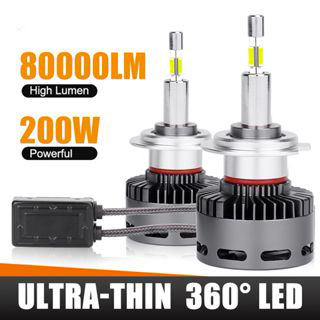 H7 LED Canbus 360 80000LM H4 H11 H1 HB3 9005 HB4 9006 HIR2 9012 BiLED Projector Lens Car ...