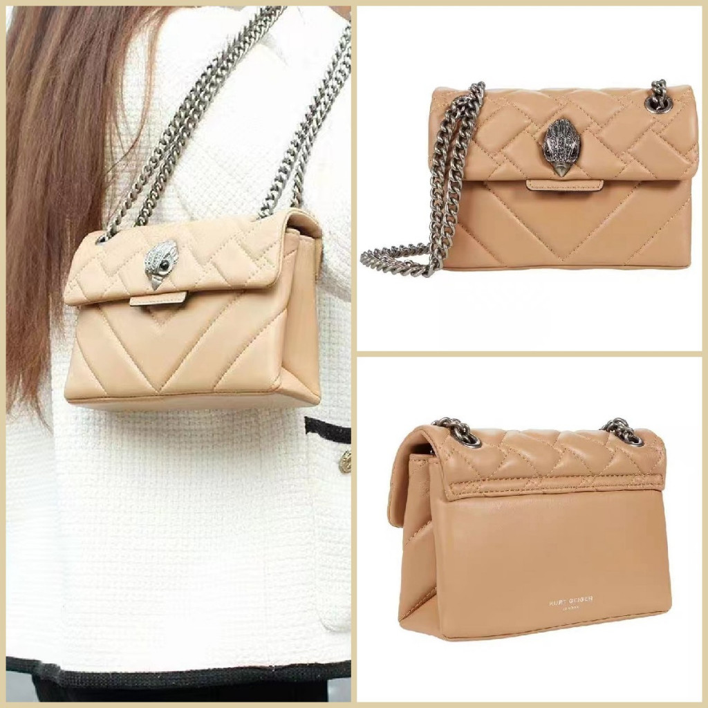 Top Version Kurt Geiger British Niche Eagle Head Bag Genuine Leather ...