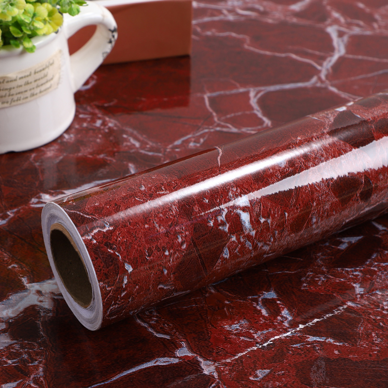60CM x3M New Marble Waterproof Wallpaper Self Adhesive Stickers Kitchen ...