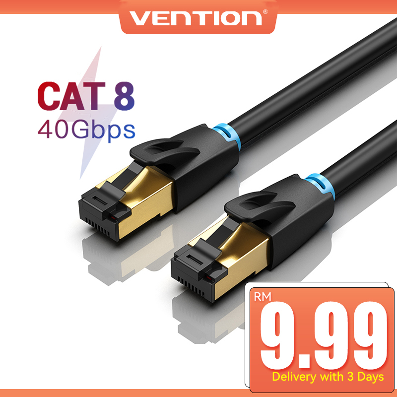 [Clearance] Vention Ethernet Cable Cat 8 40Gbps Super Speed SFTP Cat8 ...
