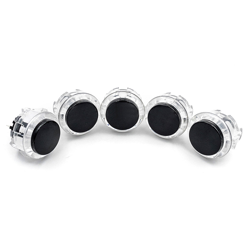 6PCS Arcade Button Plastic Reset Momentary Black Cover Copy SANWAFor ...