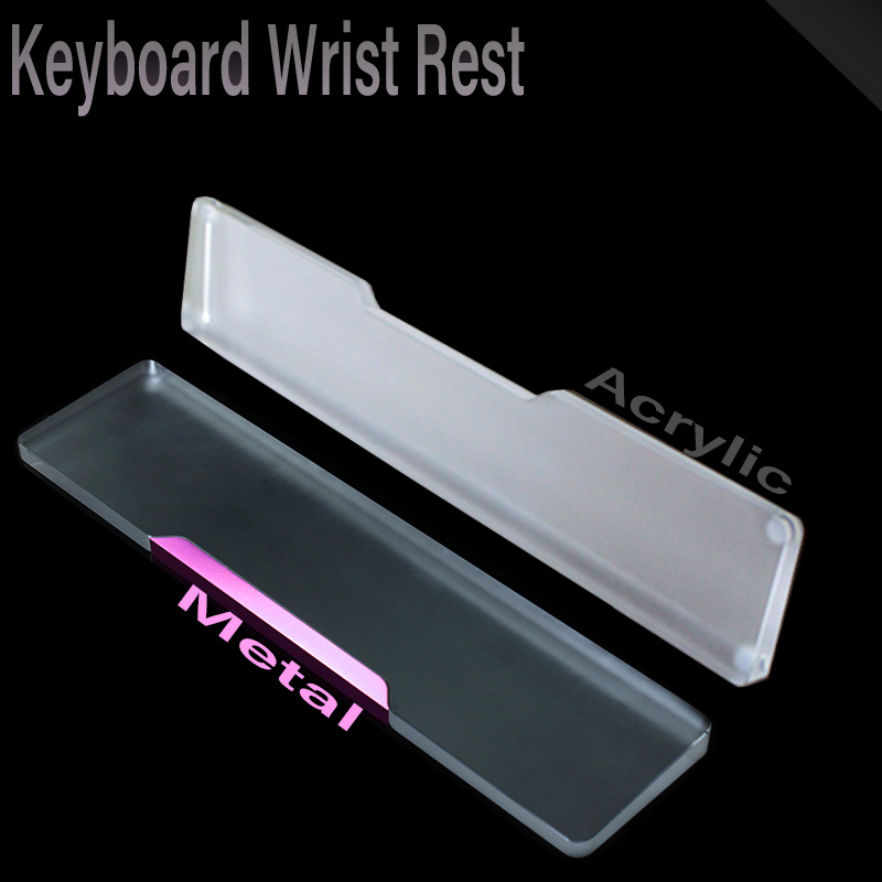 -LW- Customization Keyboard Wrist Rest, Acrylic Wrist Rest Metal Strip ...