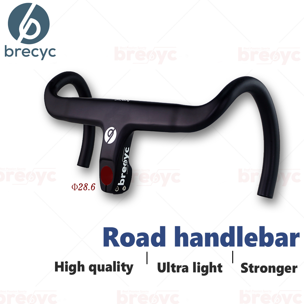 Brecyc Carbon Fiber Road Bike Integrated Handlebar For 28.6mm with ...