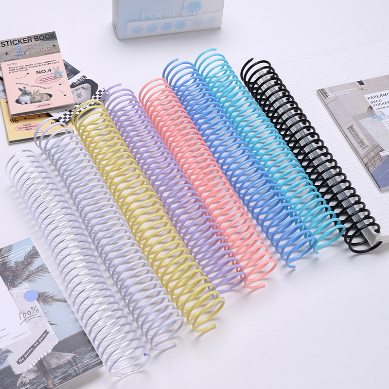 KW-trio 10PCS/LOT 30 Holes Plastic Loose Leaf Sprial Binding Ring Coil ...