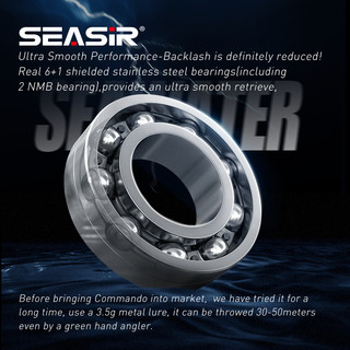 SEASIR Commando Carbon Baitcasting Reel Ultralight Bfs Double Spool Nmb ...