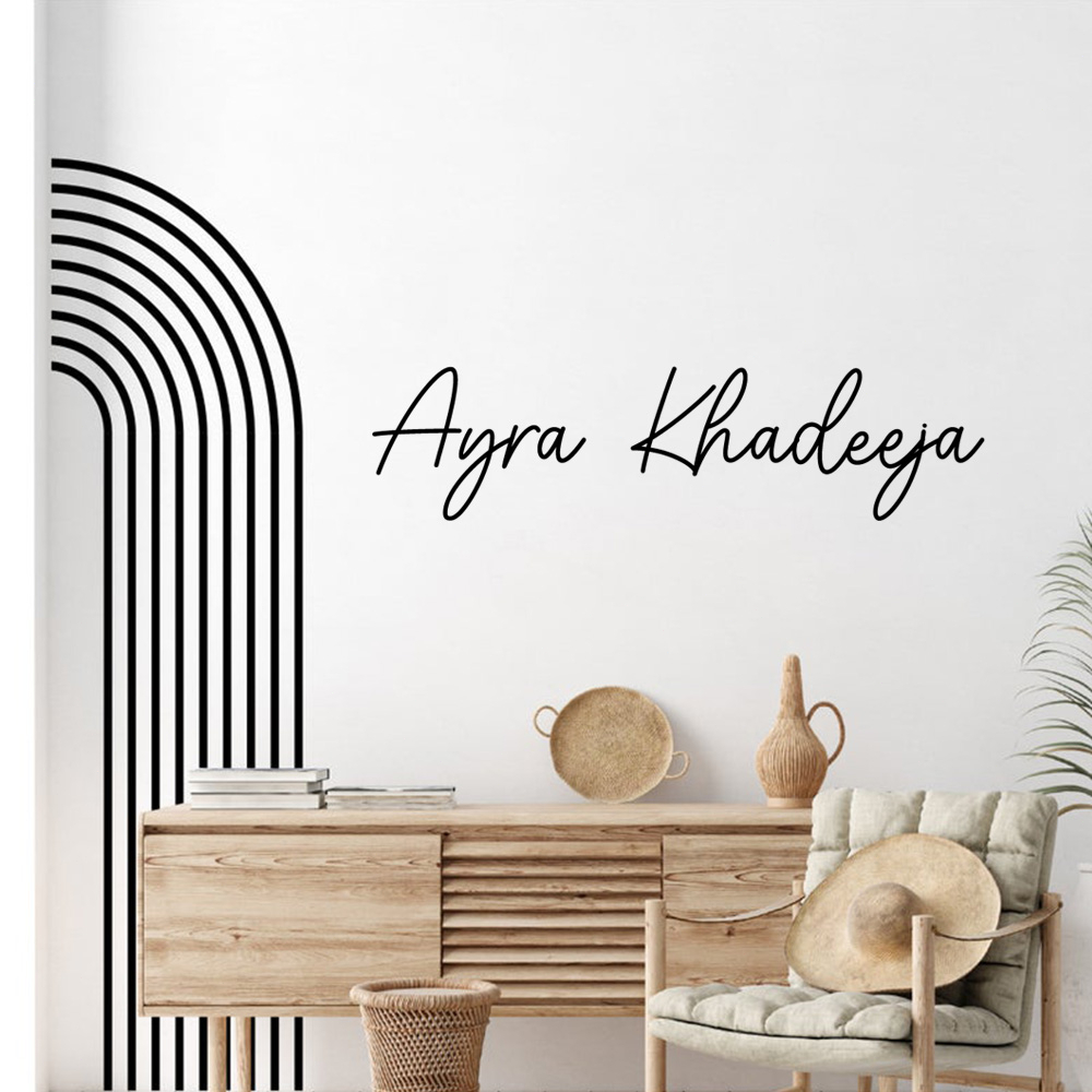 6 Inches High Custom Name Wall Sticker For Home Decoration Stickers ...