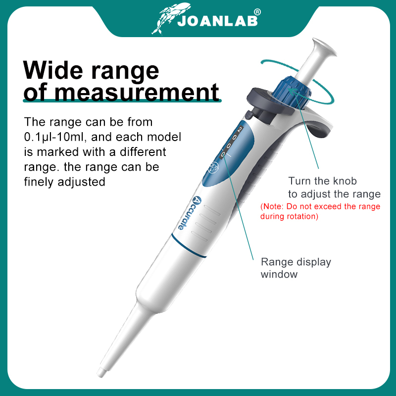 JOANLAB Laboratory Pipette Autoclavable Digital Adjustable Micropipette ...