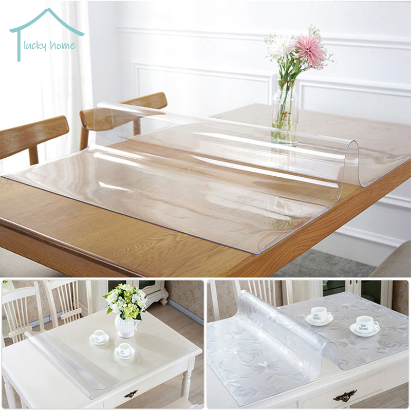 PVC table mat 1mm/2mm Thick PVC Table Protector / Frosted Transparent ...