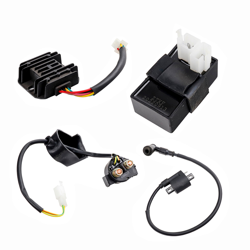 Relay+CG high-voltage package+five wire rectifier+igniter for Honda CG ...